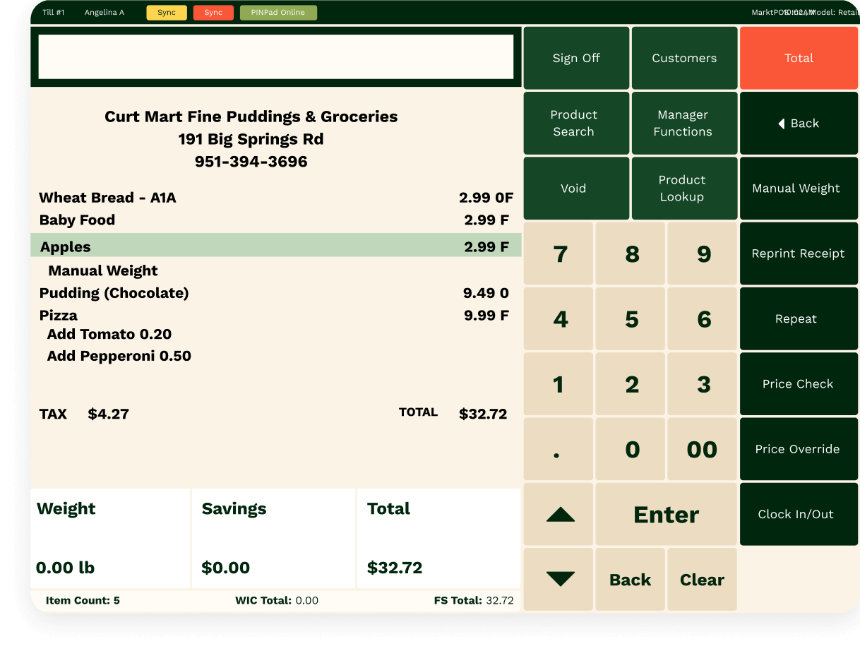 Markt POS | The grocery POS system designed for specialty markets